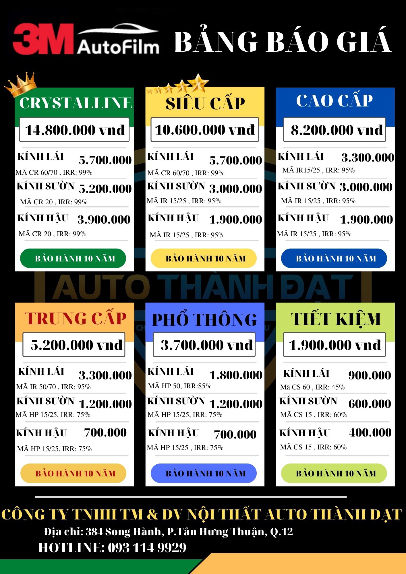 DÁN FILM CÁCH NHIỆT XE MG5